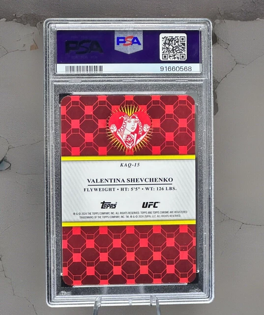 2024 TOPPS CHROME UFC Valentina Shevchenko Kings and Queens Case Hit # ...