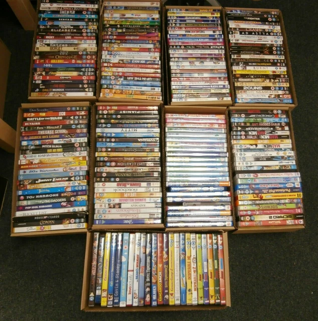 LARGE DVD 200+ JOB LOT / BUNDLE Large Mixed Genre Collection Family ...