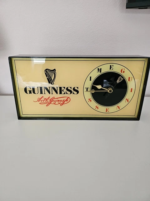 RARE GUINNESS SHELF Clock £187.92 - PicClick UK
