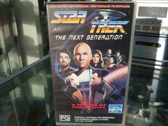 STAR TREK THE Next Generation Vhs Deja Q + A Matter Of Perspective $9. ...