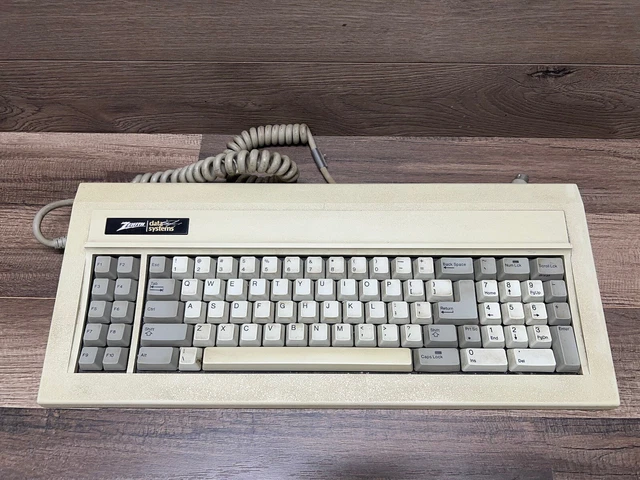 ZENITH DATA SYSTEMS Keyboard Green Alps Mechanical Switches Vintage ...
