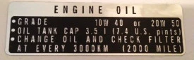 HONDA CB750 CB750K Oil Tank Caution Warning Decal Sticker £7.99 ...