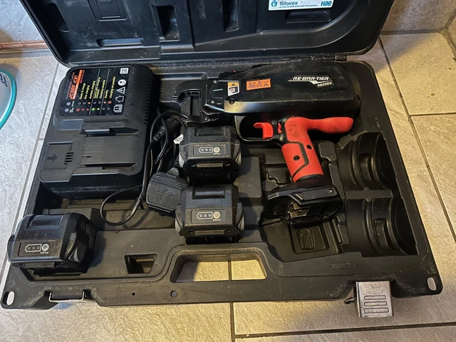 MAX-REBAR- TIER RB398S with 3 batteries, double wire, tested £720.72 ...