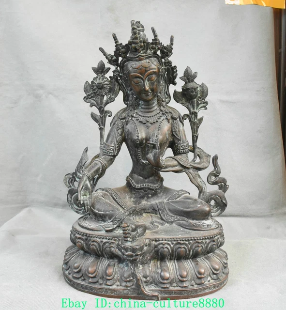 VIEUX BOUDDHA BOUDDHISTE Mahayana en cuivre violet vert EUR 1.416,00 - PicClick FR