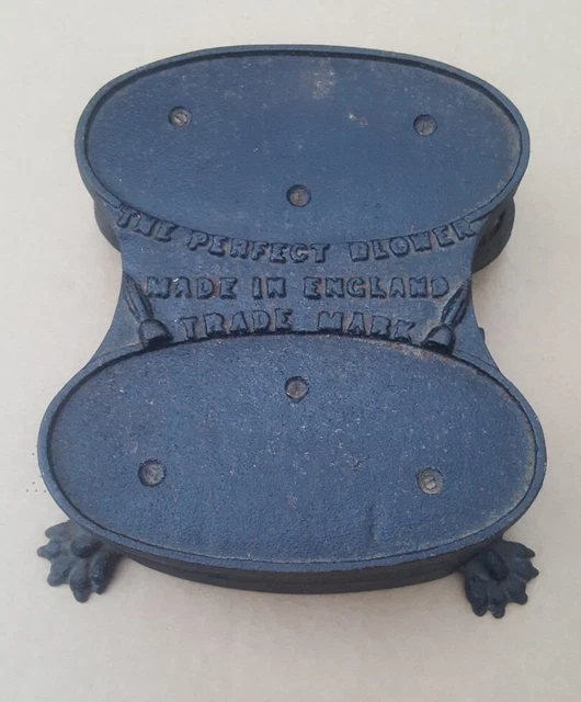 &THE PERFECT BLOWER " Antique Cast Iron Foot Operated Bellows Made In ...