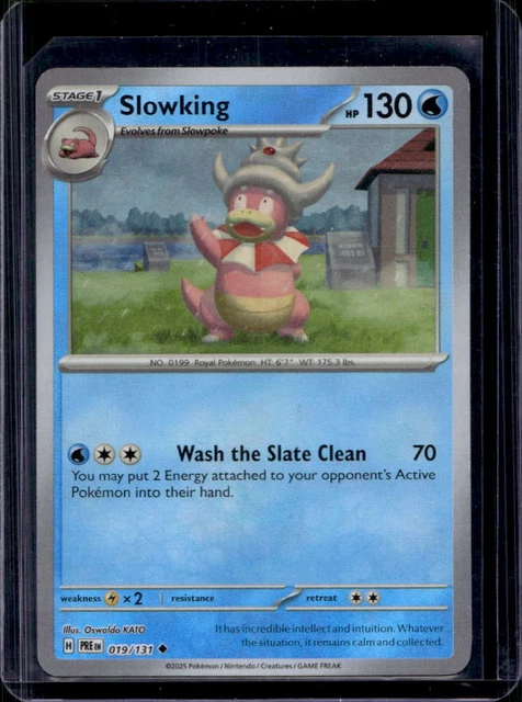 2025 POKEMON SV Prismatic Evolutions - PRE EN Slowking #019/131 £0.72 ...
