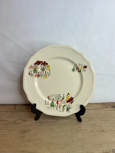 RARE ALFRED MEAKIN 1950s Seaside/ Nice 9 Inch Small Dinner Plate Good ...