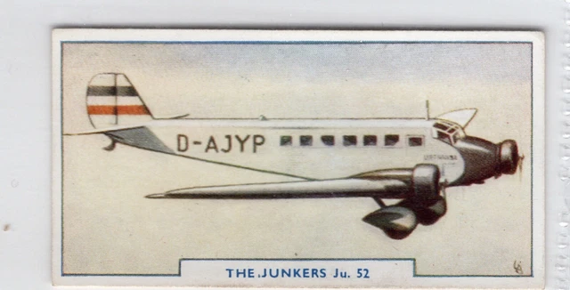 GODFREY PHILLIPS AVIATION Card 1938 #47 Junkers Ju. 52 EUR 5,16 ...