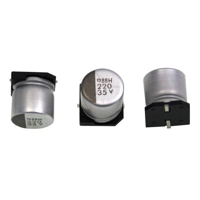 10X SMD CAPACITOR electrolítico 220µF 35V 125°C EMVH350ADB221MJA0G ...
