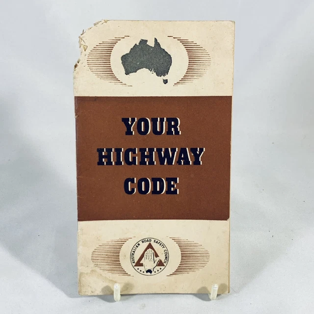 VINTAGE YOUR HIGHWAY Code Rules Booklet Australian Road Safety Council vintage-your-highway-code-rules-booklet-australian-road-safety-council