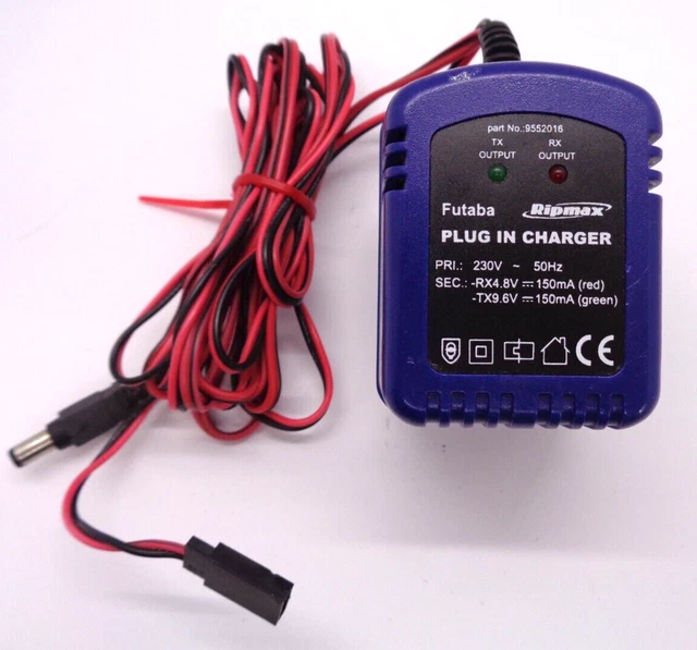 RIPMAX FUTABA TRANSMITTER & Rx Battery Charger Good Condition £10.99 ...