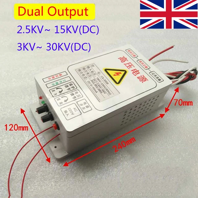 HIGH VOLTAGE ELECTROSTATIC Precipitator Dual Output Power Supply 30KV ...