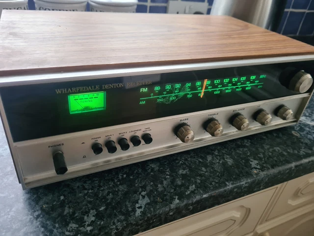 WHARFEDALE DENTON RECEIVER FM AM Tuner Amp Amplifier - Good Condition ...