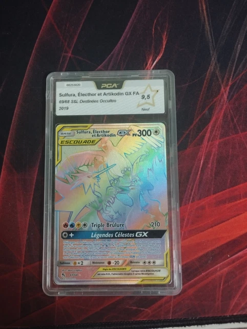 Carte Pokemon Sulfura électhor Et Artikodin Gx 69 68 Gradé Pca 9 5