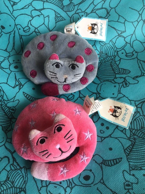 JELLYCAT VINTAGE RARE Cat Nap Bundle, Candy And Blue Cat Nap - With ...