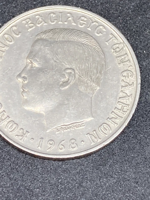 GREECE GREEK COIN 1968 10 Drachma Apaxmai £1.00 - PicClick UK