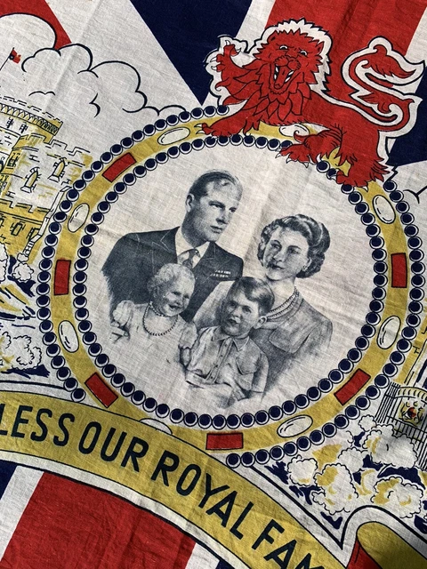 QUEEN ELIZABETH KING Charles God Bless Royal Family Coronation Flag ...