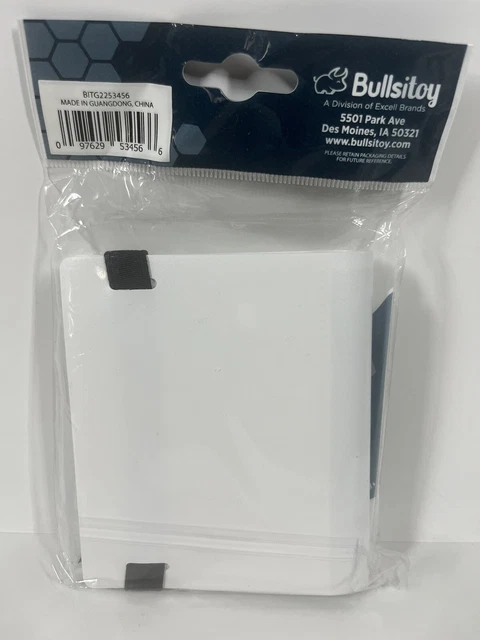 COLLECTORS CARD GUARD Mini Trading Card Binder White w/ Strap Holds 40 ...
