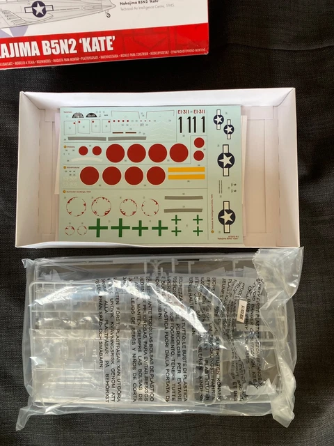 AIRFIX A73012 1/72 scale Nakajima B5N2 Kate club kit complete ww2 ...