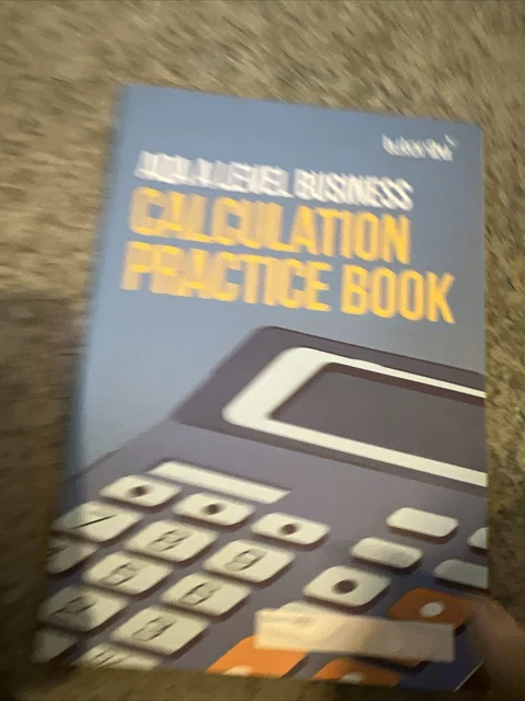 AQA A LEVEL Business Calculation Practice Book Tutor2U £5.00 - PicClick UK