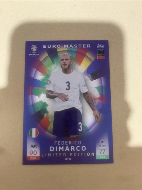 FEDERICO DIMARCO EURO 2024 EURO MASTER LIMITED EDITION Card # LE 12 ...