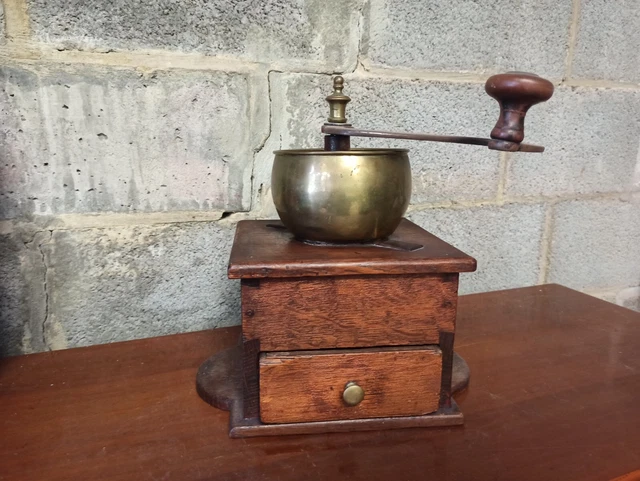 GRAND MOULIN À café ancien 19e siècle EUR 95,00 - PicClick FR