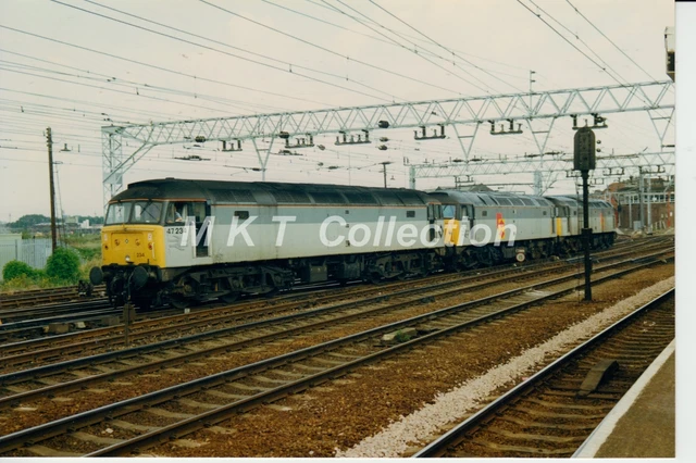 RAILWAY PHOTO CLASS 47 47234 47351 47377 @ Stratford 17/8/91 work up ...