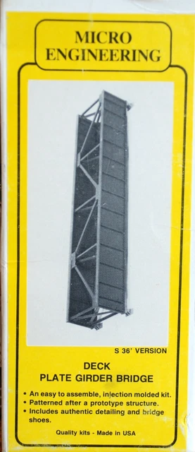 DECK PLATE GIRDER Bridge Micro Engineering S scale 36' version $12.00 ...