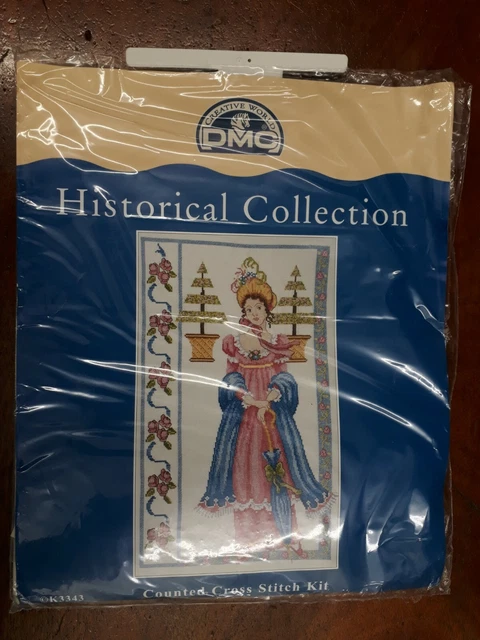 DMC HISTORICAL COLLECTION Counted Cross Stitch Kit "Regency", New, Rare ...
