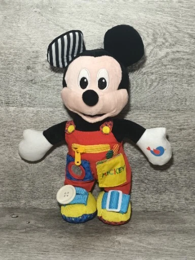 DISNEY BABY MICKEY Mouse Baby Sensory Interactive Abilities Soft Plush ...