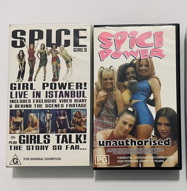 SPICE GIRLS VHS Video Tape Lot 90s Pop Music Spice Girls Live Concert ...