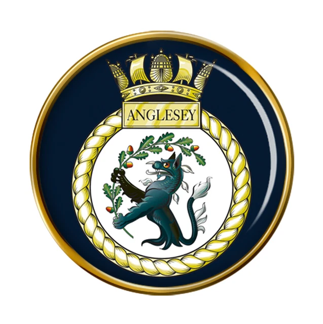 HMS ANGLESEY, ROYAL Navy Pin Badge $31.66 - PicClick AU