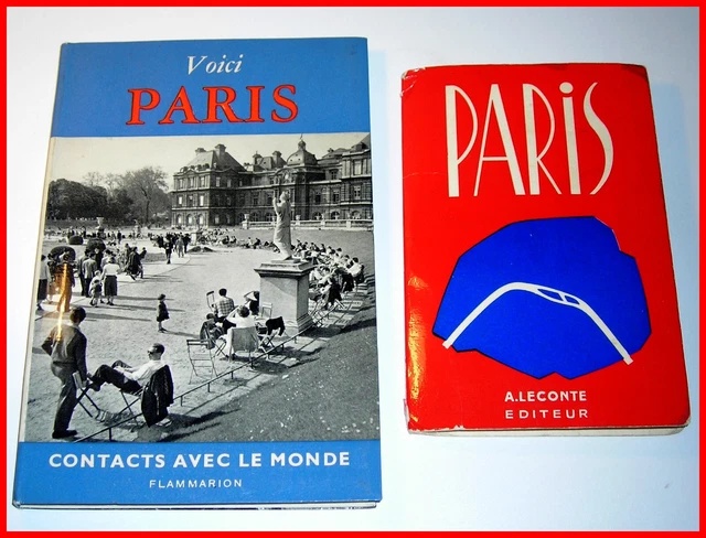 COLLECTION PLAN De Paris 1960 Guide Touristique Voici Paris 1950 No ...