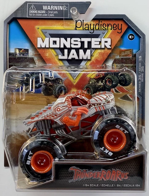 MONSTER JAM TRUCK THUNDERROARUS 1:64 2024 Series 35 RARE Créatures ...