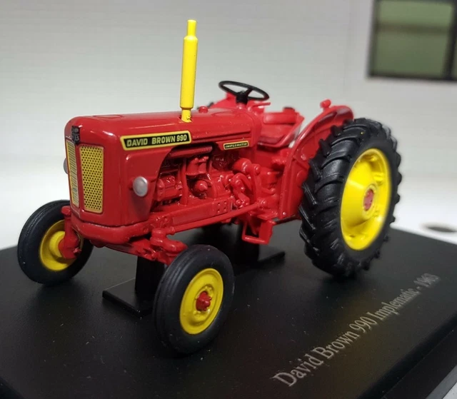 1:43 DAVID BROWN 990 Implematic 1963 Red Scale Model Tractor UH ...