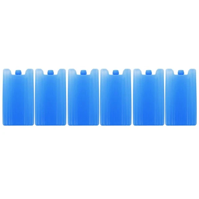 6 PCS ICE Cooler Packs Refillable Ice Packs Cooler Freezer Pack ...
