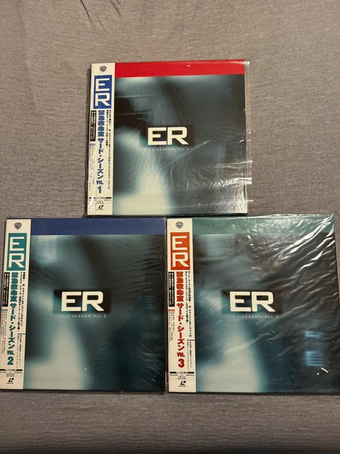 LASERDISC ER SEASON 3 Boxset -Vol 1-3 (11 Discs) In 3 Boxsets £208.71 ...