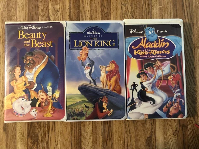 WALT DISNEY RARE Collection VHS The Lion King Beauty & The Beast ...