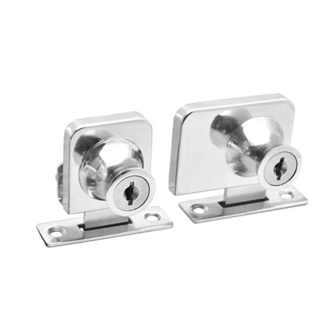 DISPLAY CASE SECURITY Latch Tubular Head Swinging Lock Storage Safety ...