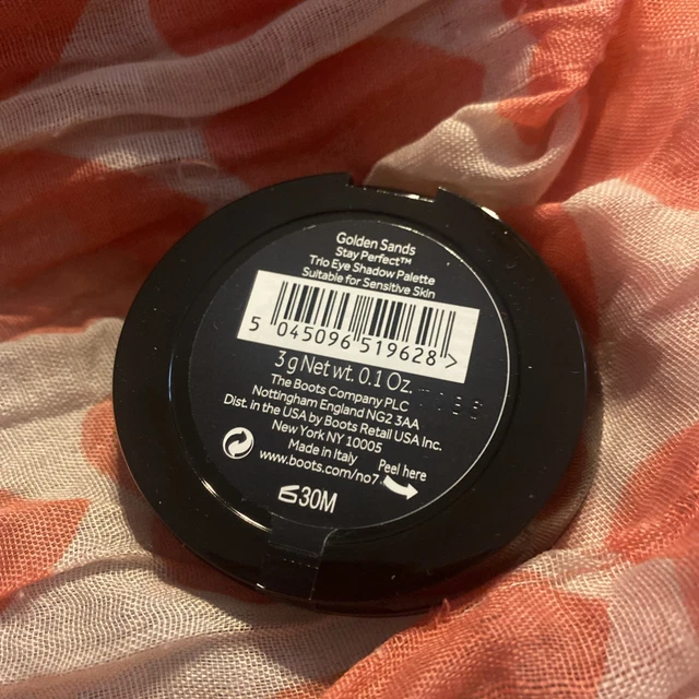 NO7 STAY Perfect Trio Eye Shadow Palette -Golden Sands-3g New & Sealed ...
