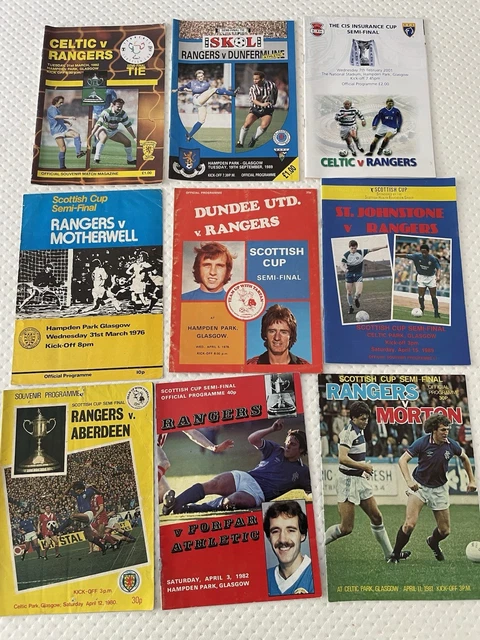 COLLECTION OF RANGERS Home Football Programmes £10.77 - PicClick UK