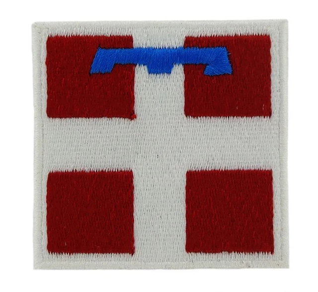PATCH TOPPA RICAMATA Bandiera Piemonte Piemontese Italia Termoadesivo ...