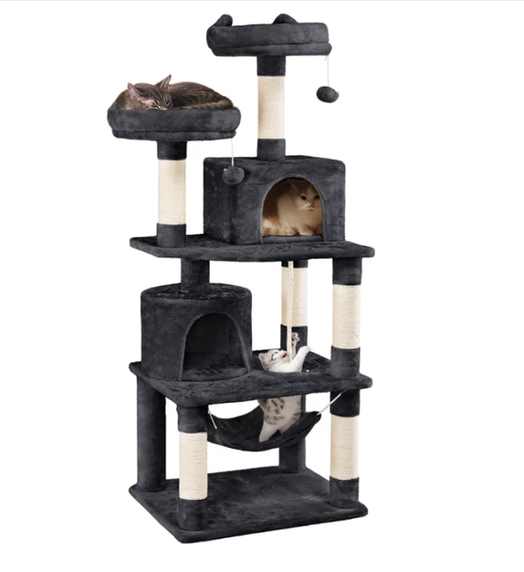 YAHEETECH CAT TREE for Indoor Cats, Tall Cat Tower Cat Scratching Posts ...