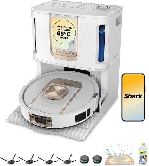SHARK THERMACHARGED POWERDETECT Wet & Dry Robot Vacuum, Dirt Detect RRP ...