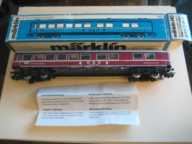 MARKLIN H0 4188 DSG Red Dining Car in its original box - LNIB £44.35 ...