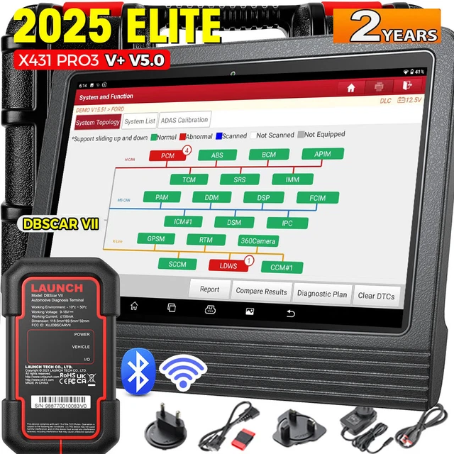 LAUNCH X431 PRO3S+ V5.0 V+ PRO 5 OBD2 Diagnosegerät Profi BT Scanner ALLE SYSTEM EUR 999,00 ...