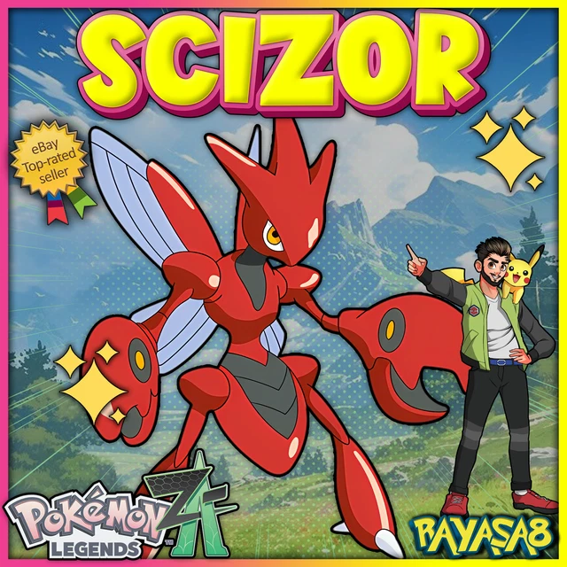 SCIZOR POKÉMON LEGENDS ZA 6IV Best Stats Home🌟 Mega Evolution... $4.22 ...