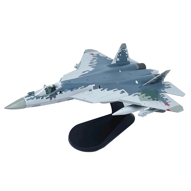 ALLOY 1/72 SCALE Russian Air Force Sukhoi Su-57 Fighter Model Plane Toy ...
