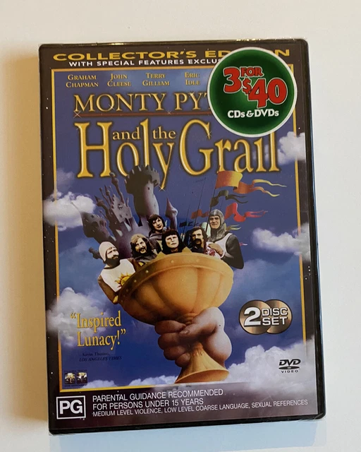 MONTY PYTHON AND The Holy Grail (2 Disc DVD) Region 4 Brand New ...