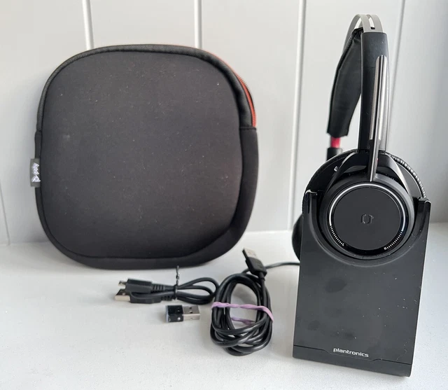 POLY PLANTRONICS VOYAGER Focus UC B825 Headset ANC, BT600 Adapter ...
